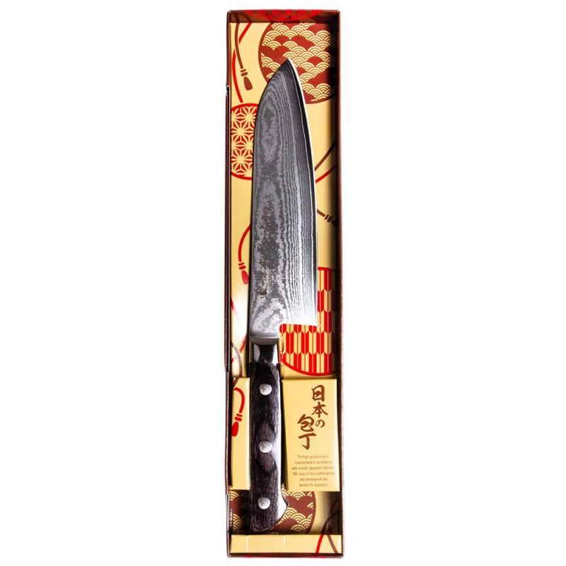 Damaskuse terasest Santoku kokanuga