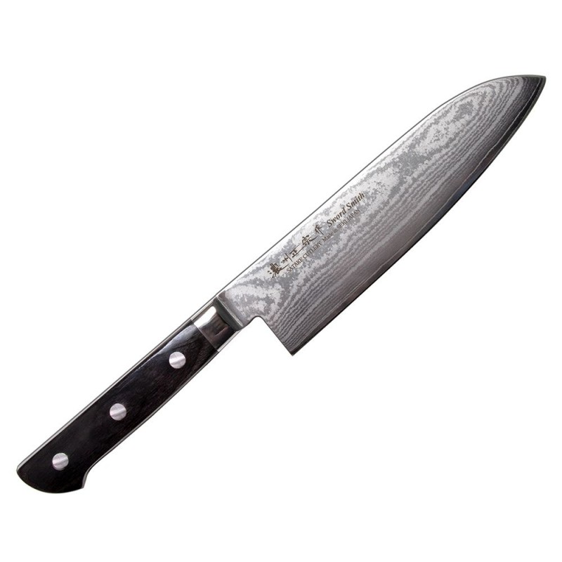 Damaskuse terasest Santoku kokanuga